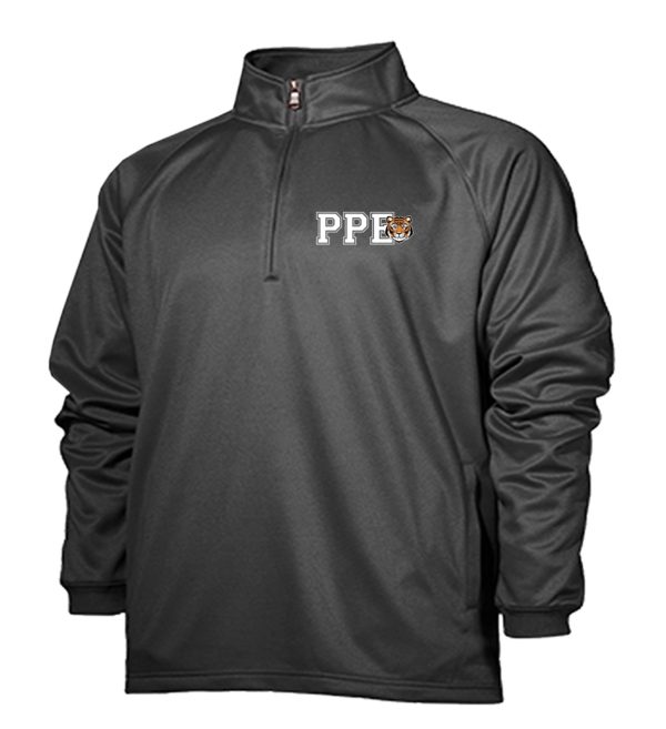 PPE Grey 1/4 Zip Jacket Youth - Percy Priest Elementary